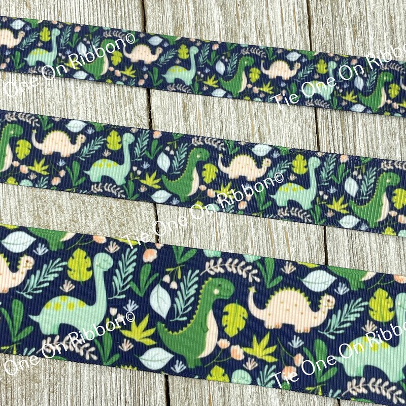 Dinosaur Ribbon - Etsy