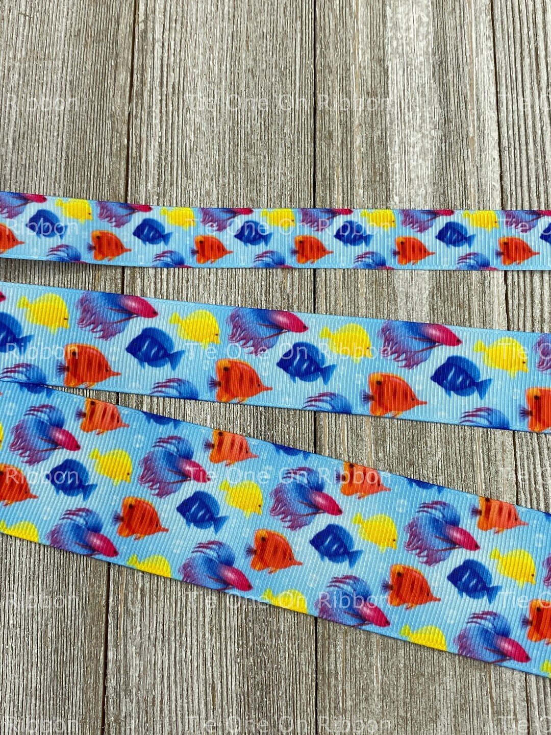 Aquarium Fish Angelfish Goldfish Print Grosgrain Ribbon 5/8 - Etsy