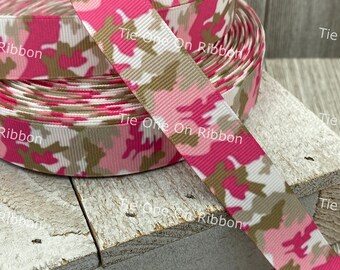 Pink Camo Ribbon - Etsy