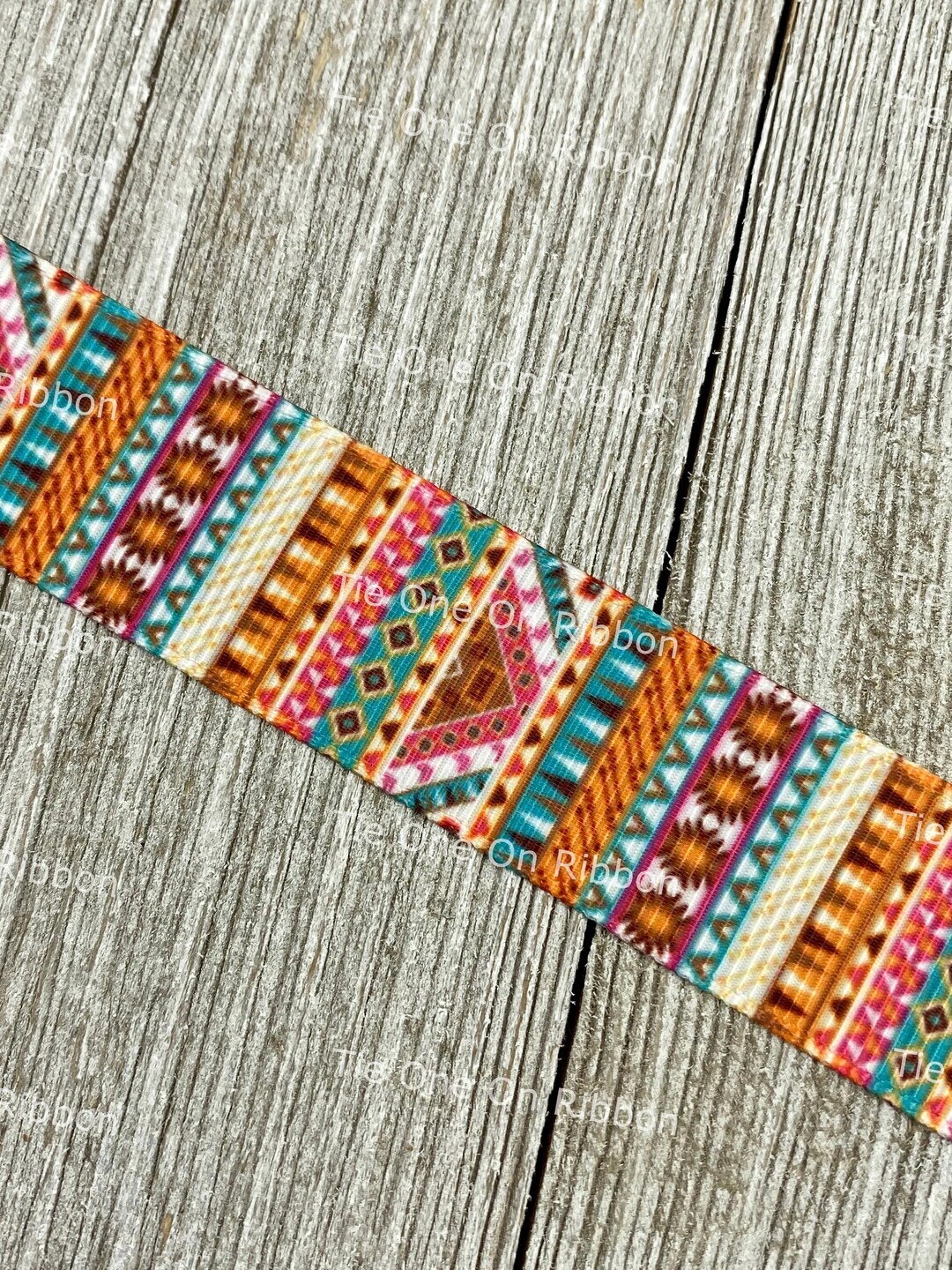 Aztec Tribal Inspired Stripes Printed Grosgrain Ribbon - 7/8" - Sewing ...