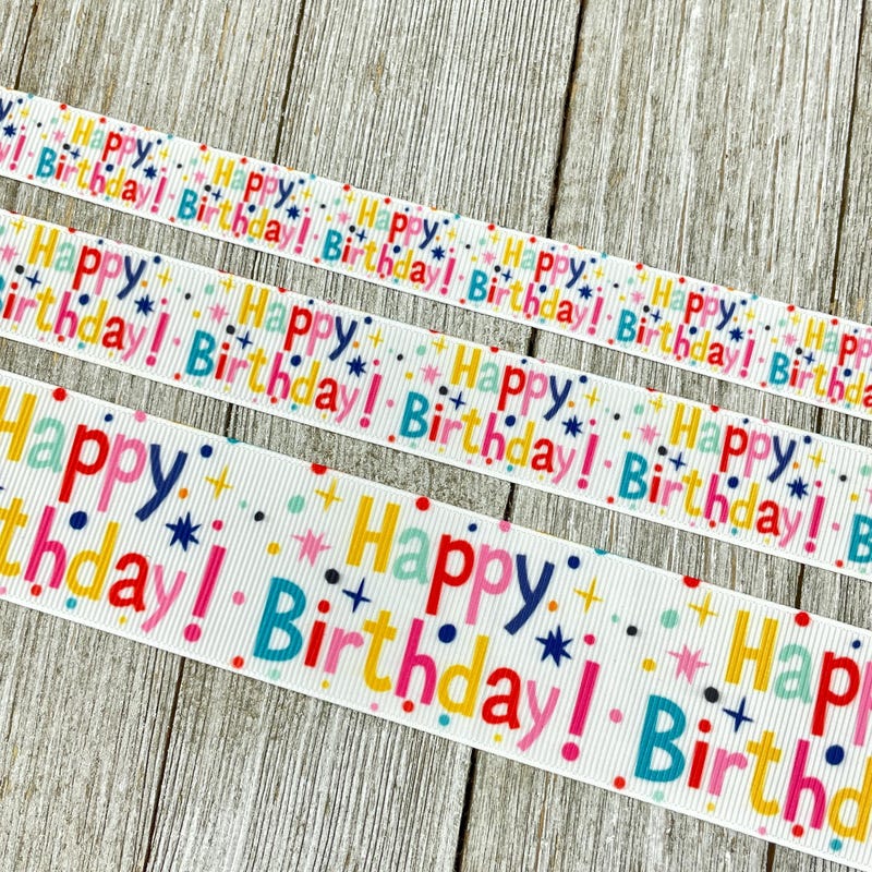 Happy Birthday Ribbon - Etsy