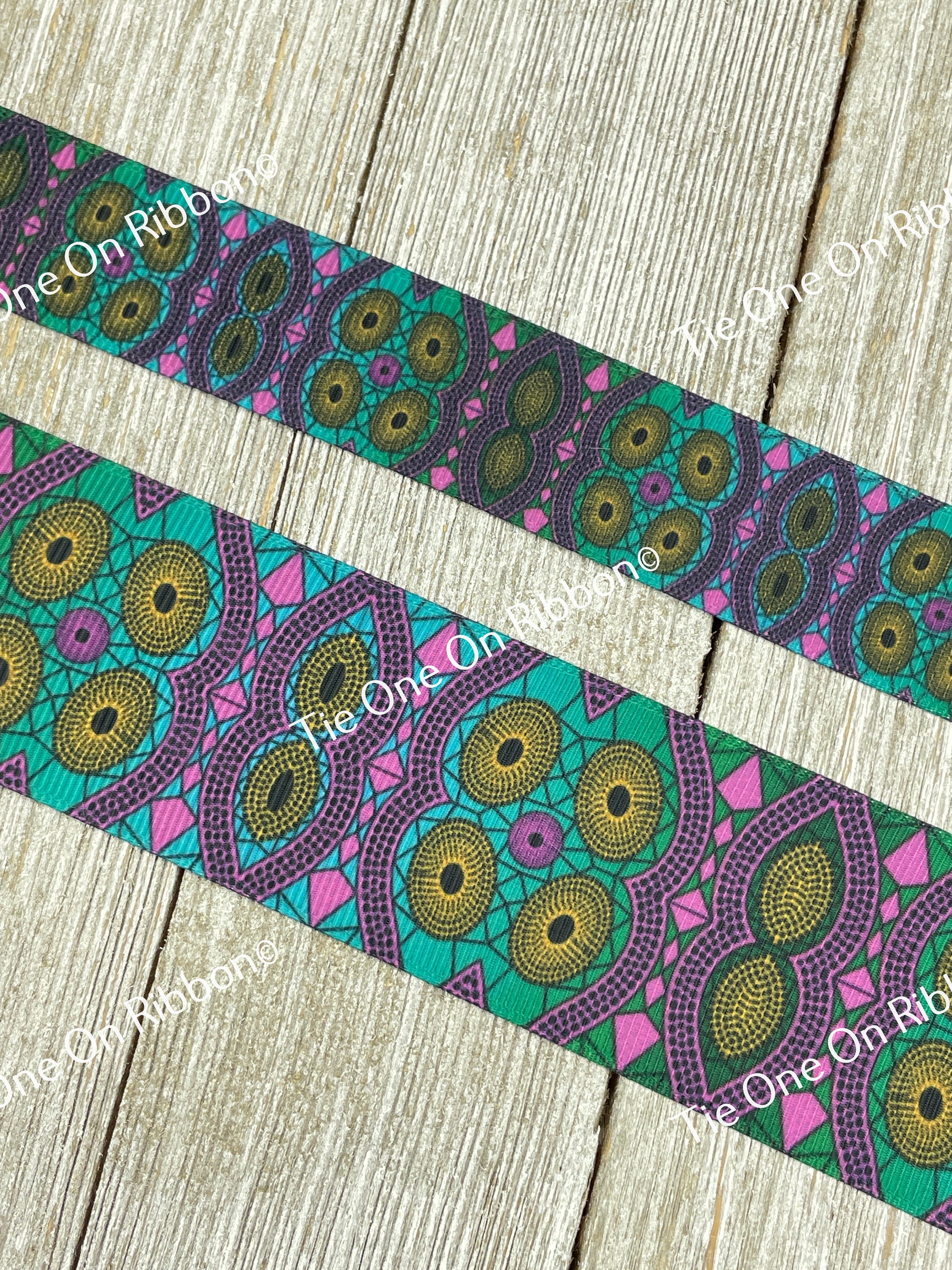 African print ribbon store
