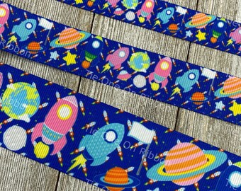 Astronaut Ribbon Solar System Ribbon Planet Ribbon Outer - Etsy