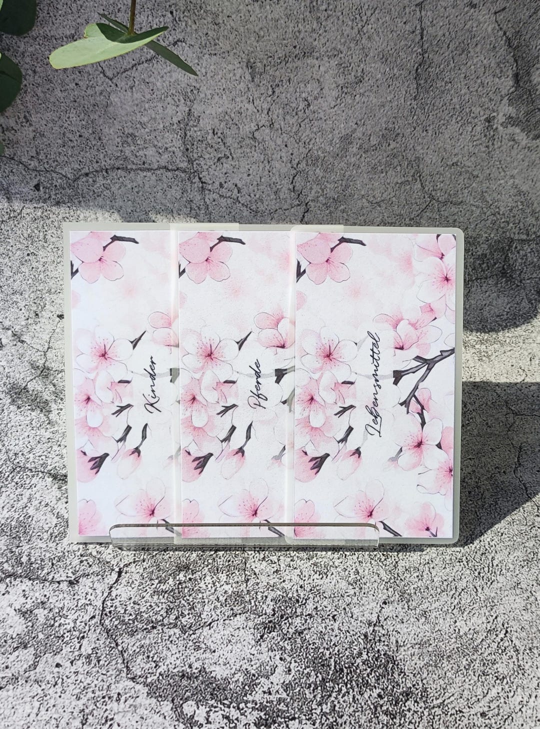 Personalized Dashboards for Zippered Envelopes, Cherry Blossom Design ...
