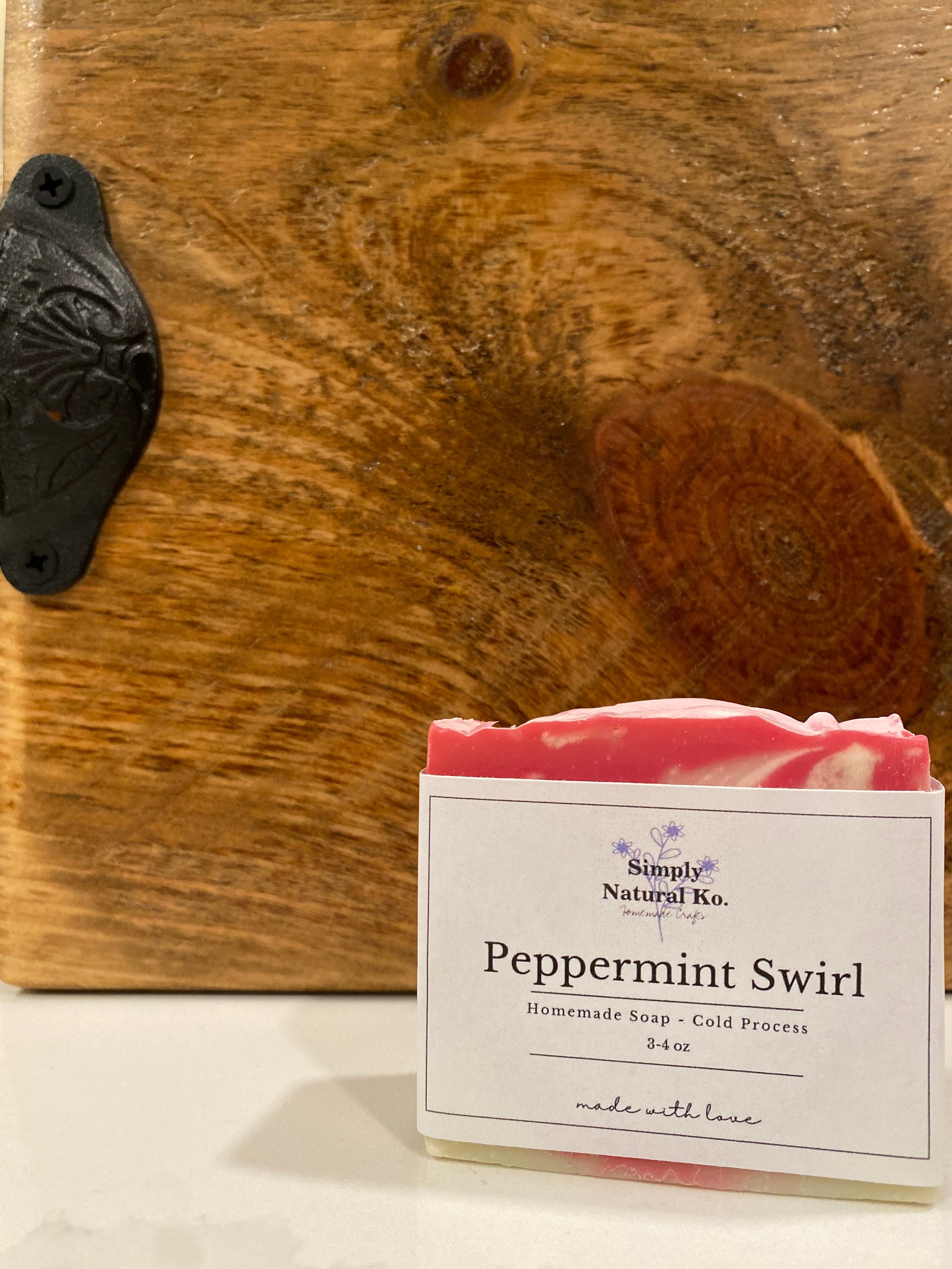 Peppermint Swirl Bar Soap - Etsy