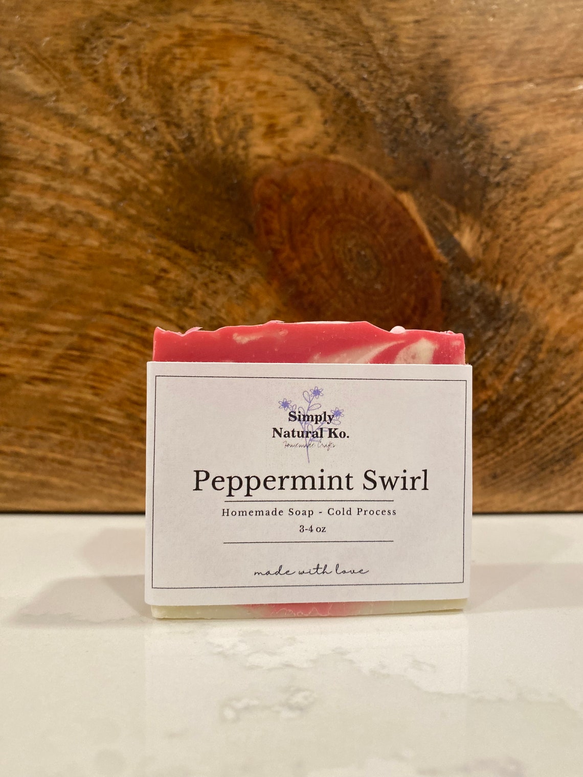 Peppermint Swirl Bar Soap - Etsy