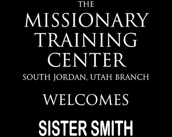 LDS Missionary at Home MTC Sign - Etsy