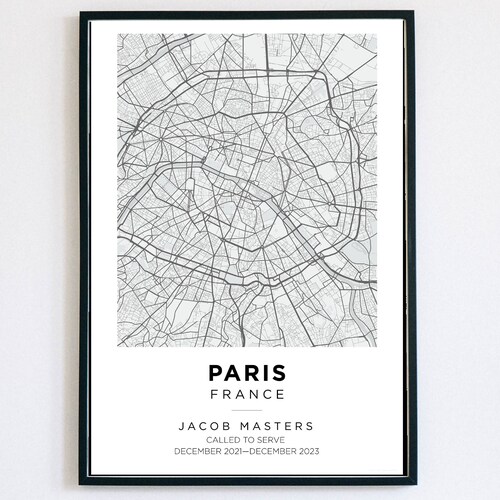 Custom LDS Mission Map LDS Missionary Gift Printable Wall - Etsy
