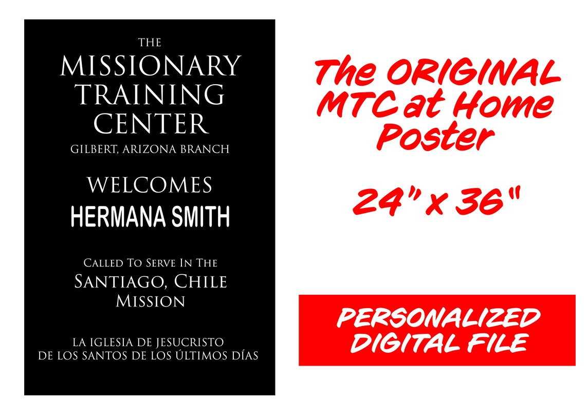 Three LDS Missionary Signs MTC at Home Signs Missionary - Etsy