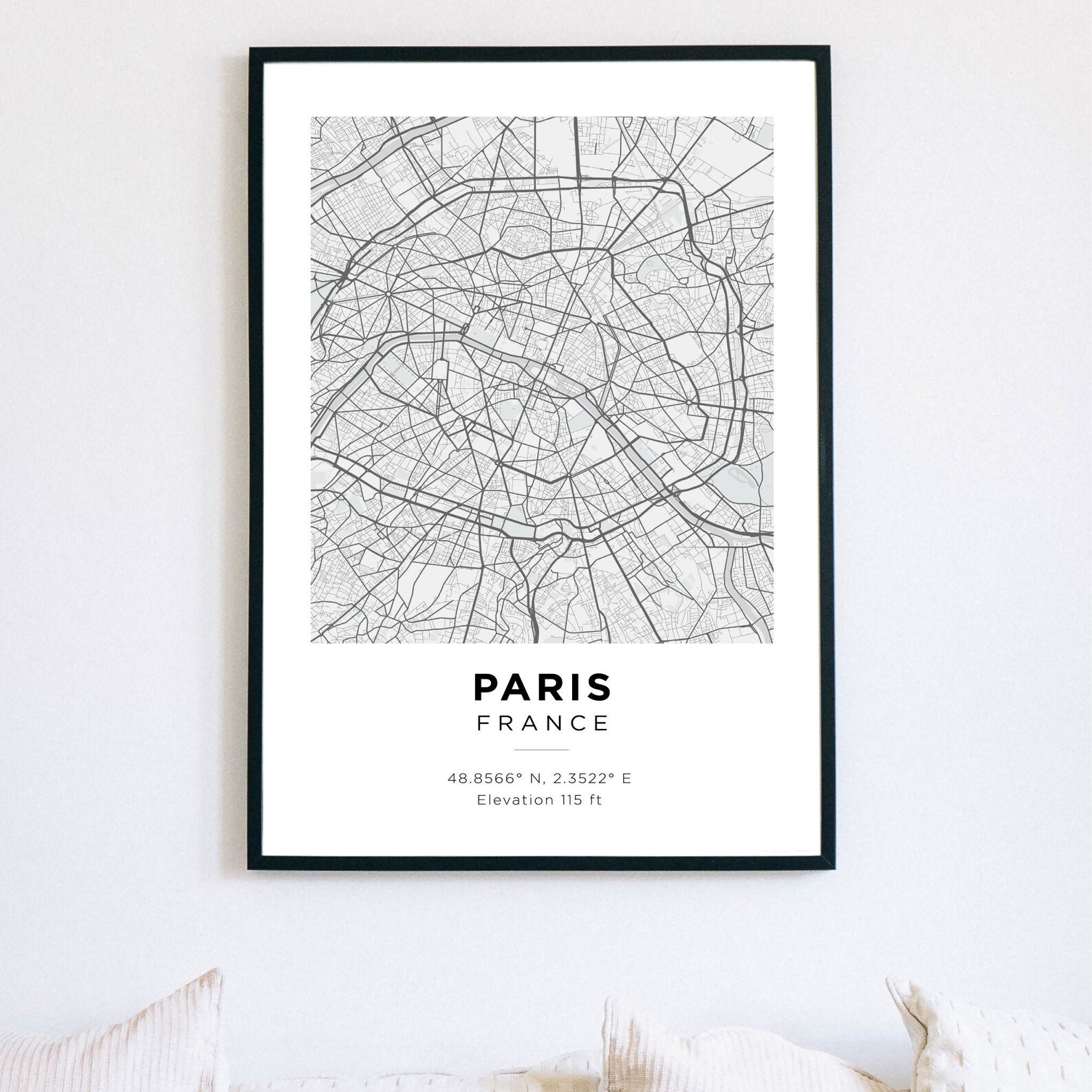 Digital Download CUSTOM City Map Printable Wall Art for Home | Etsy