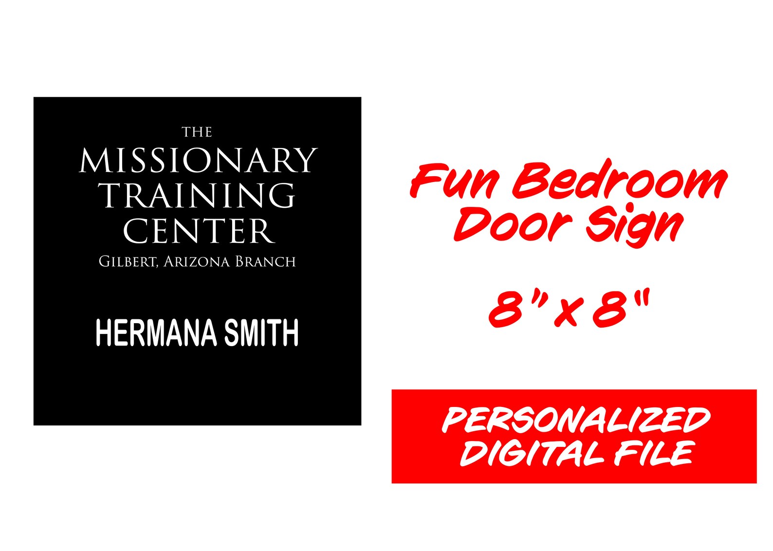 Three LDS Missionary Signs MTC at Home Signs Missionary - Etsy