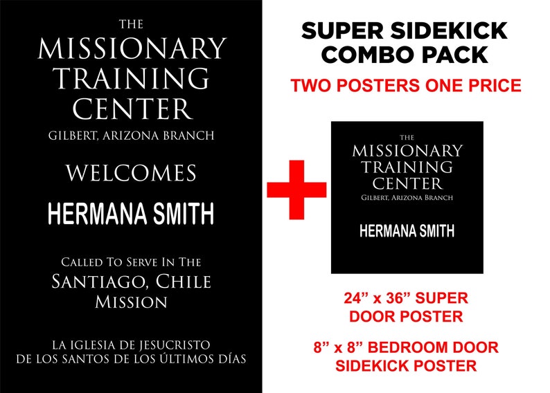 Two LDS Missionary MTC at Home Signs 24x36 and - Etsy Norway
