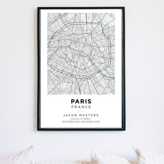 Custom LDS Mission Map LDS Missionary Gift Printable Wall - Etsy