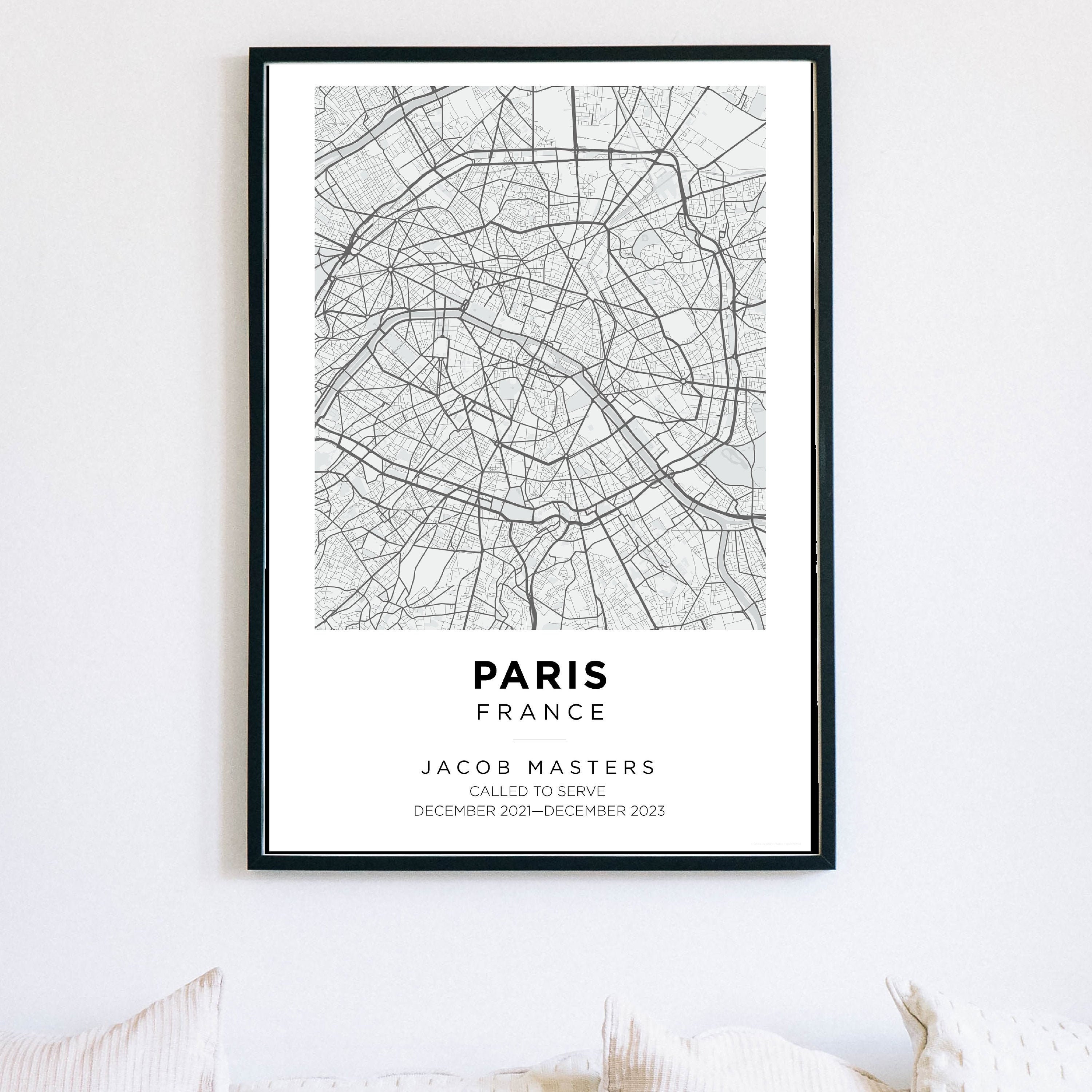Custom LDS Mission City Map – Personalized Missionary Gift (digital ...