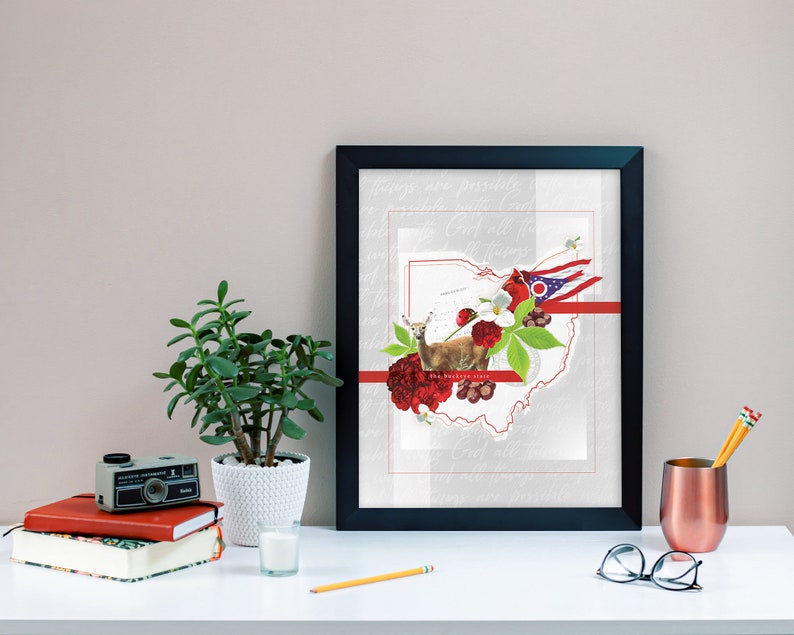 OHIO State Symbols Printable *DIGITAL DOWNLOAD* + "the Buckeye State ...