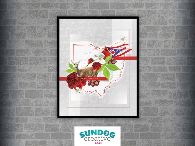 OHIO State Symbols Printable *DIGITAL DOWNLOAD* + "the Buckeye State ...