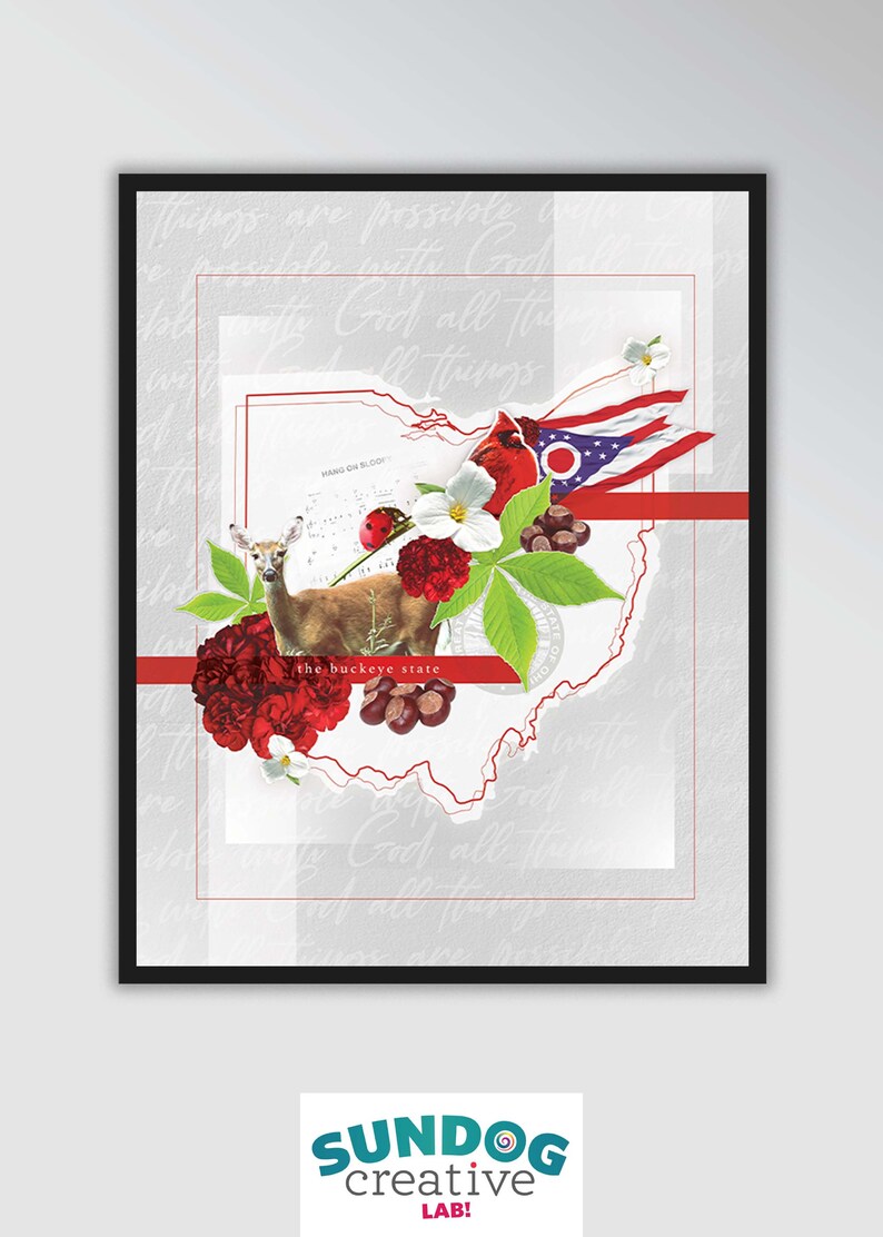 OHIO State Symbols Printable *DIGITAL DOWNLOAD* + "the Buckeye State ...