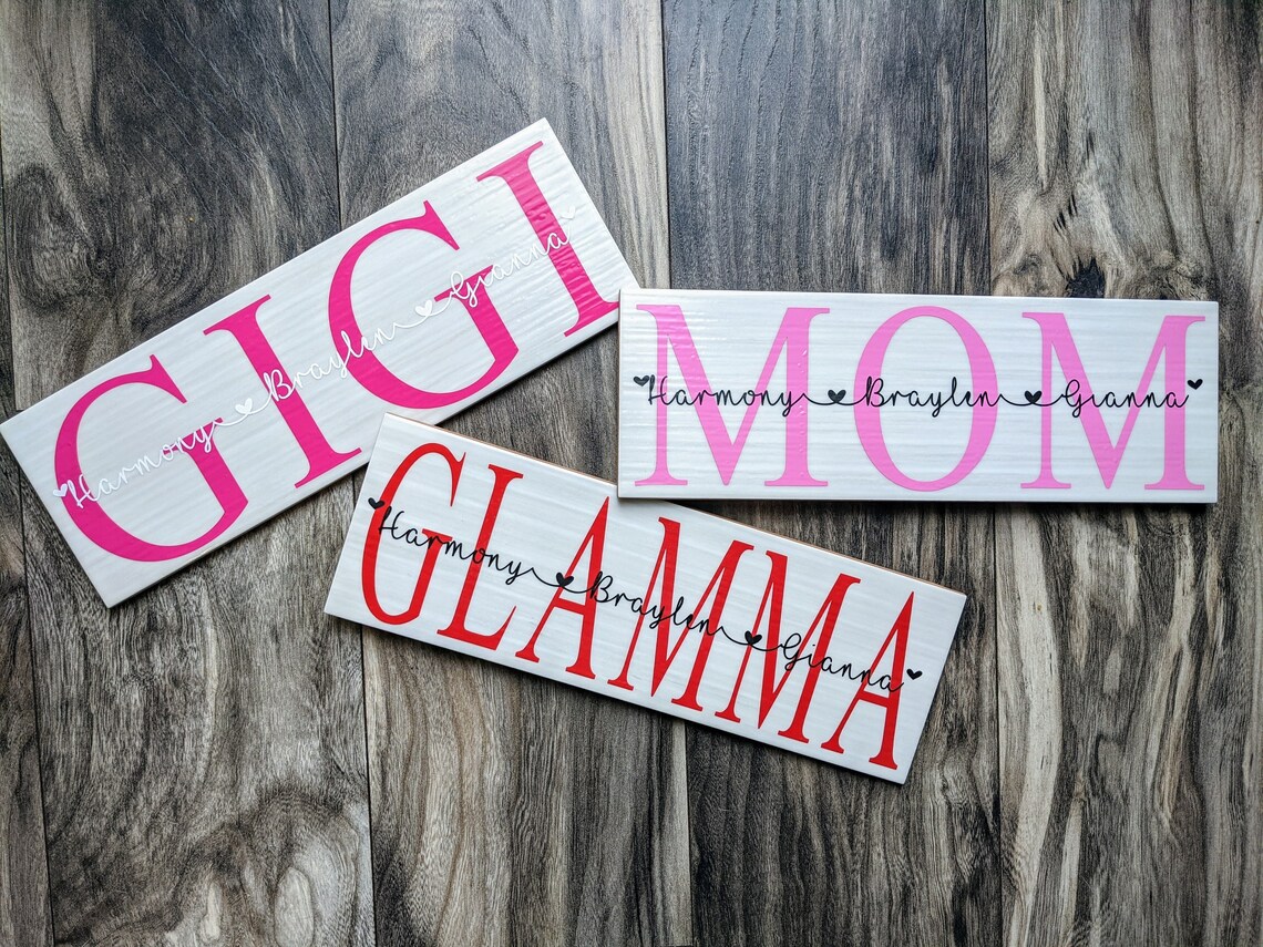 Personalized Mom Plaques, Mom Sign, Mother's Day Gift, Personalized ...