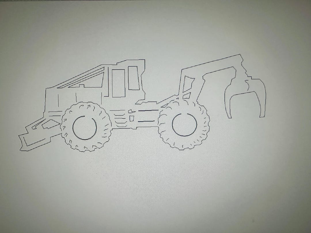 Log Skidder Dxf/plasma/laser File - Etsy