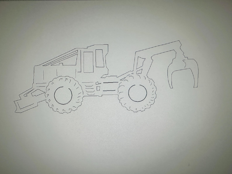 Log Skidder Dxf/plasma/laser File - Etsy