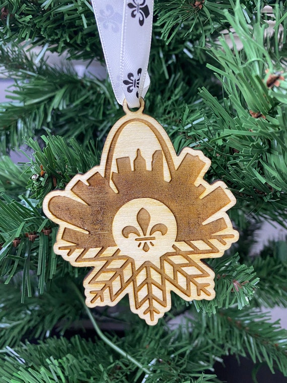 St. Louis Skyline Fleur De Lis Arch Snowflake | Etsy
