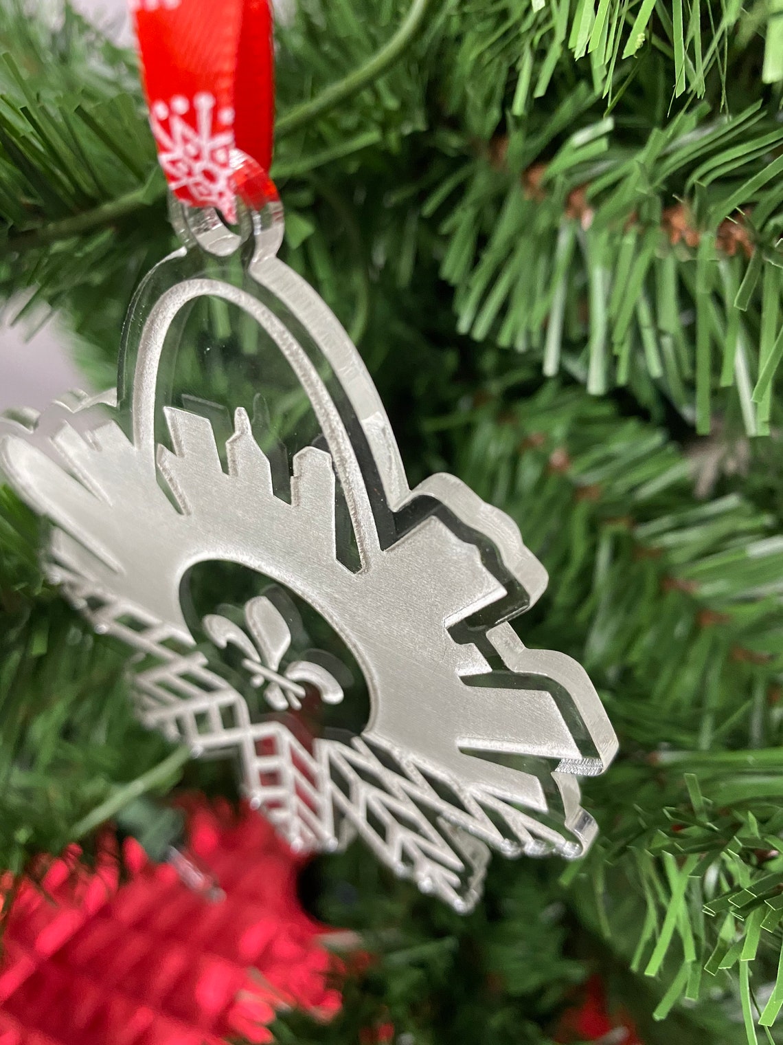 St. Louis Skyline Fleur De Lis Arch Snowflake | Etsy