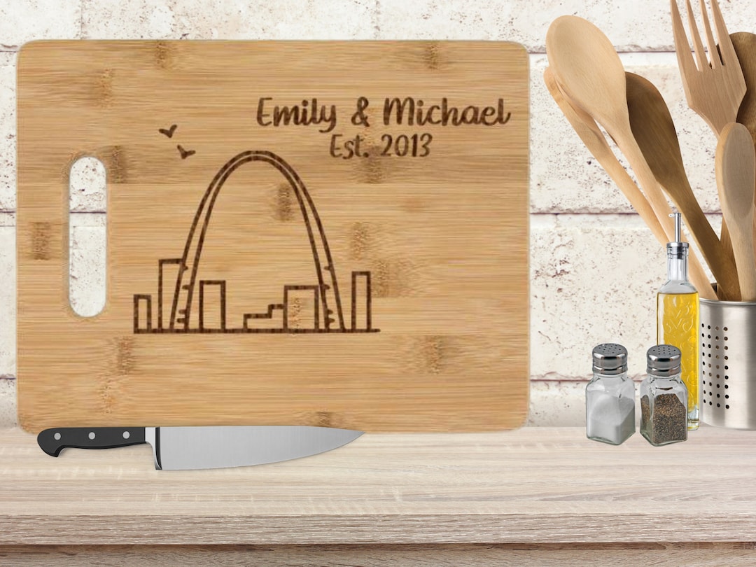 Personalized St. Louis Cutting Board - Wedding Present - Engagement ...
