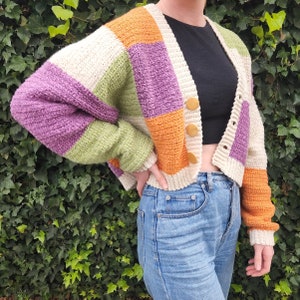 Crochet Pattern | Maggie Patchwork Cardigan | Beginner Friendly | PDF ...