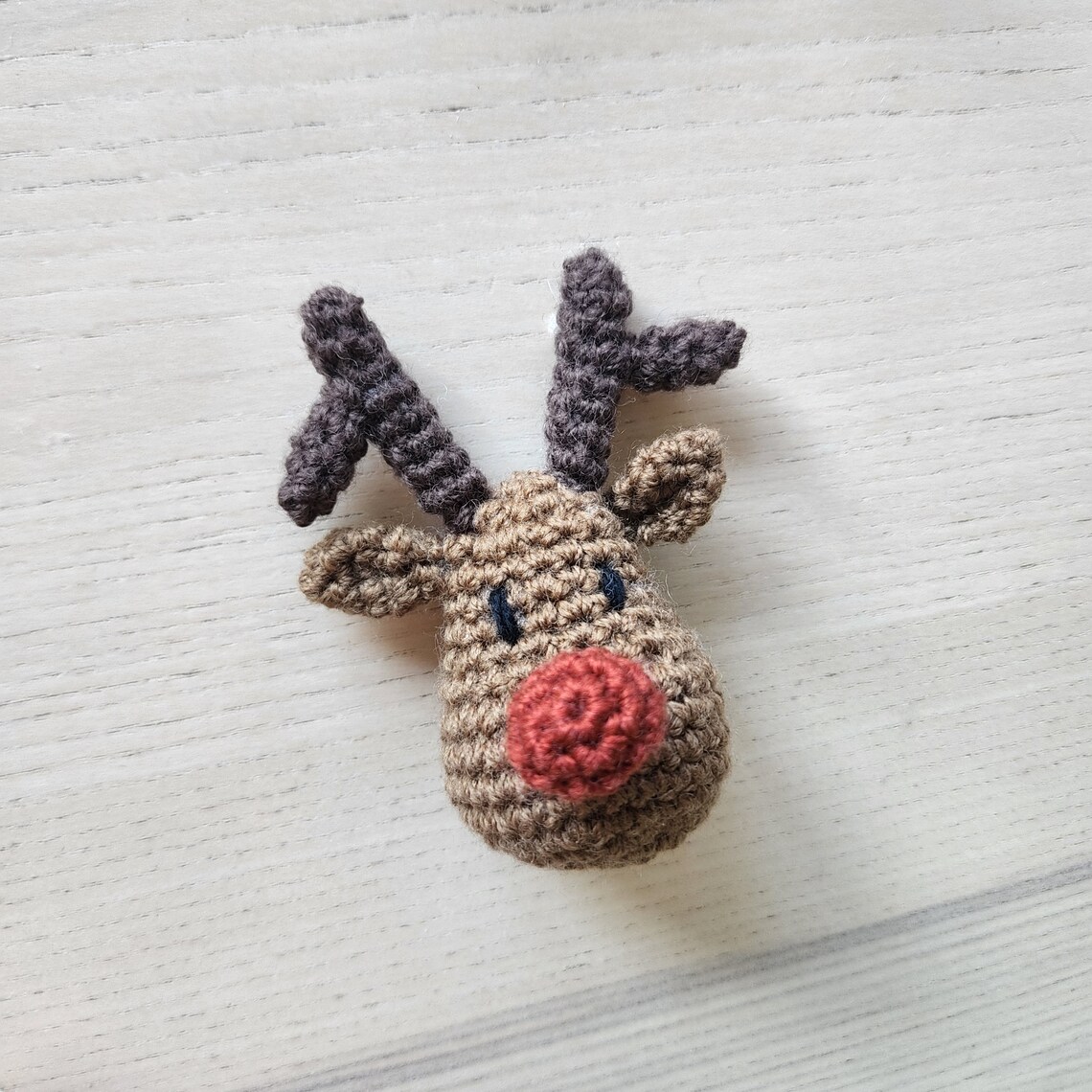 Crochet Pattern | Rudolph Christmas Tree Decoration | PDF File Only - Etsy