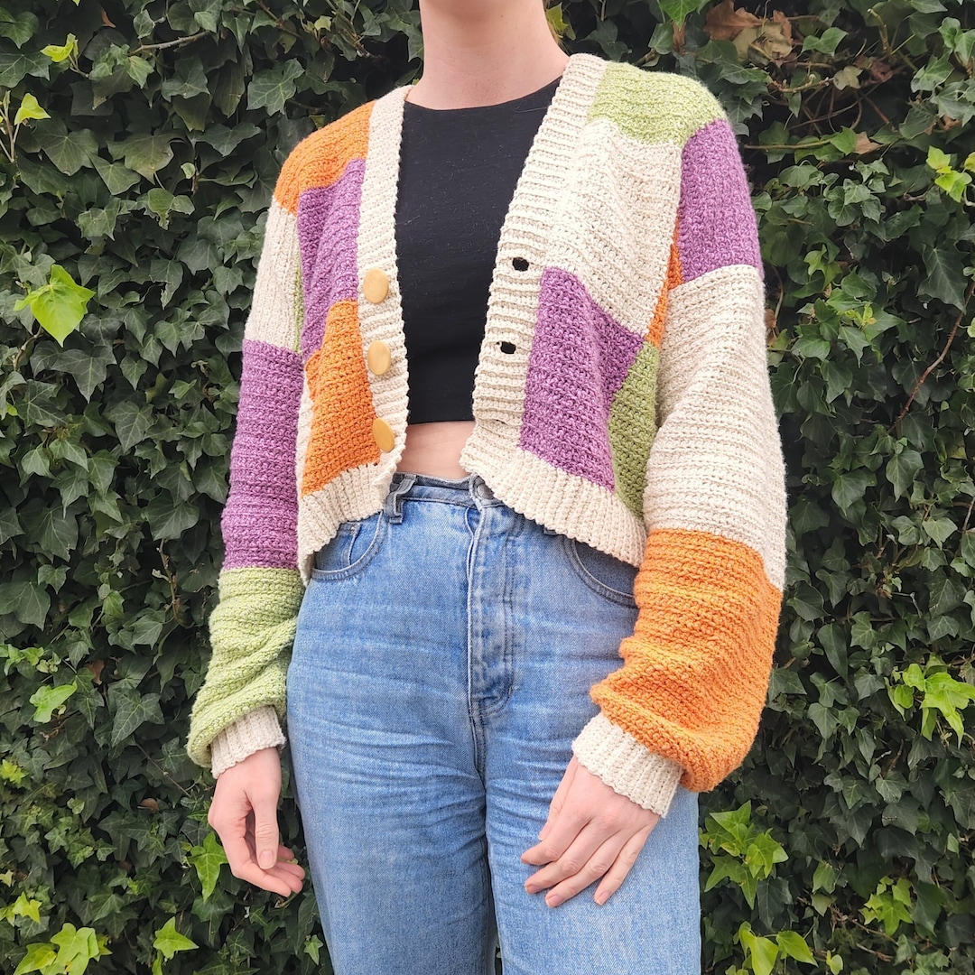 Crochet Pattern | Maggie Patchwork Cardigan | Beginner Friendly | PDF ...