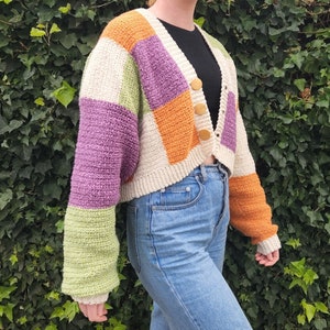 Crochet Pattern | Maggie Patchwork Cardigan | Beginner Friendly | PDF ...