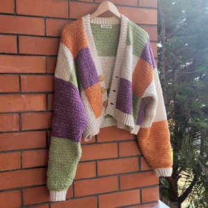 Crochet Pattern | Maggie Patchwork Cardigan | Beginner Friendly | PDF ...