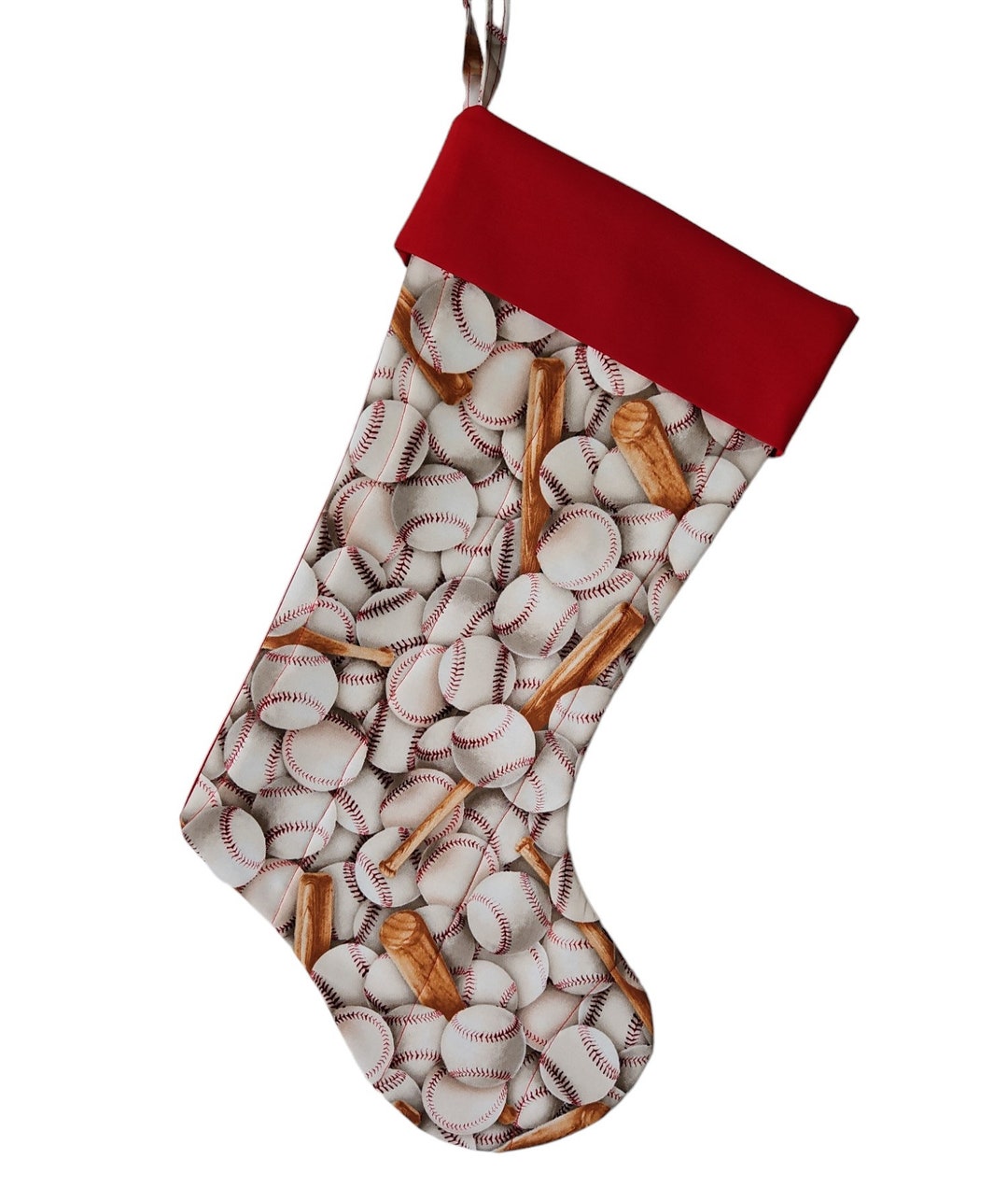 Baseball Splash Quilted Christmas Stocking - Etsy