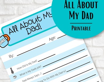 Printable Letter to Dad Father S Day Gift Idea All About My - Etsy