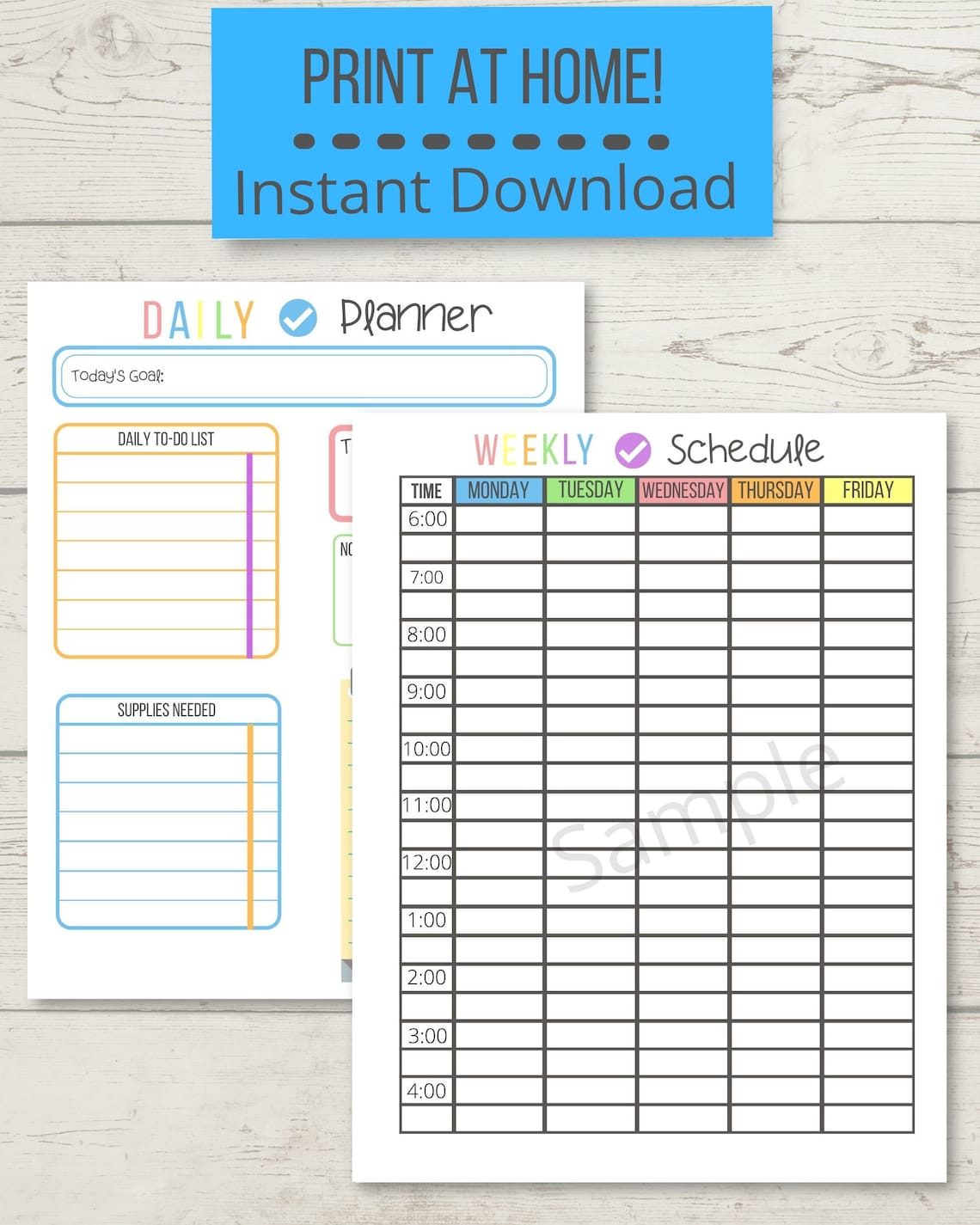 SIMPLE Homeschool Planner Preschool Planner Elementary - Etsy