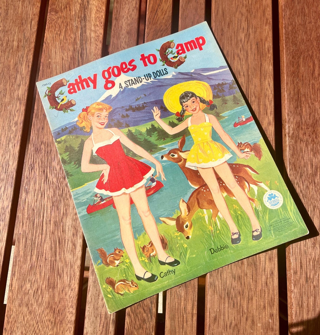 Rare Genuine 1950's Merrill Uncut Paper Dolls cathy Goes to Town 4 ...