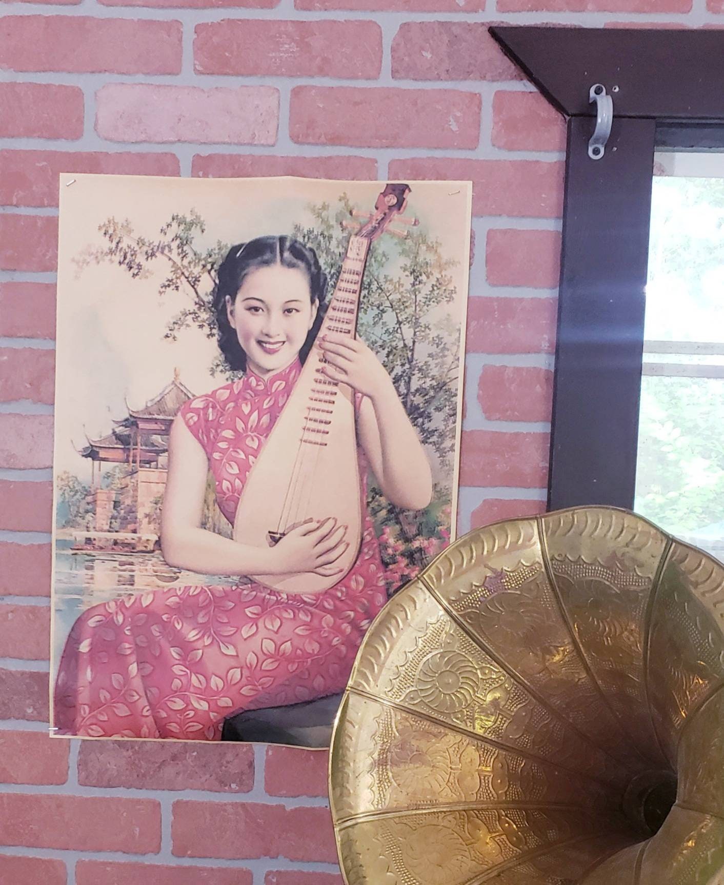 Rare 17x23 Retro Lady in Qipao Chinese Advertising - Etsy