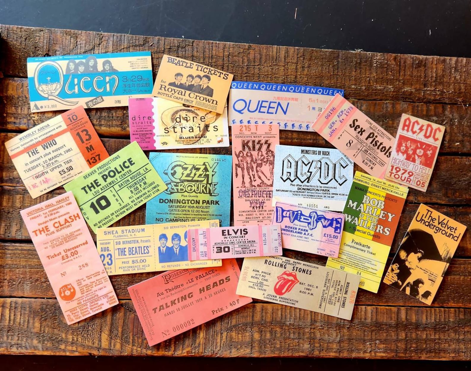 Rare Classic Rock Band or Beatles Concert Tickets and - Etsy