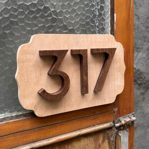 House Number Sign, Address Sign for House, Wood House Number Sign ...