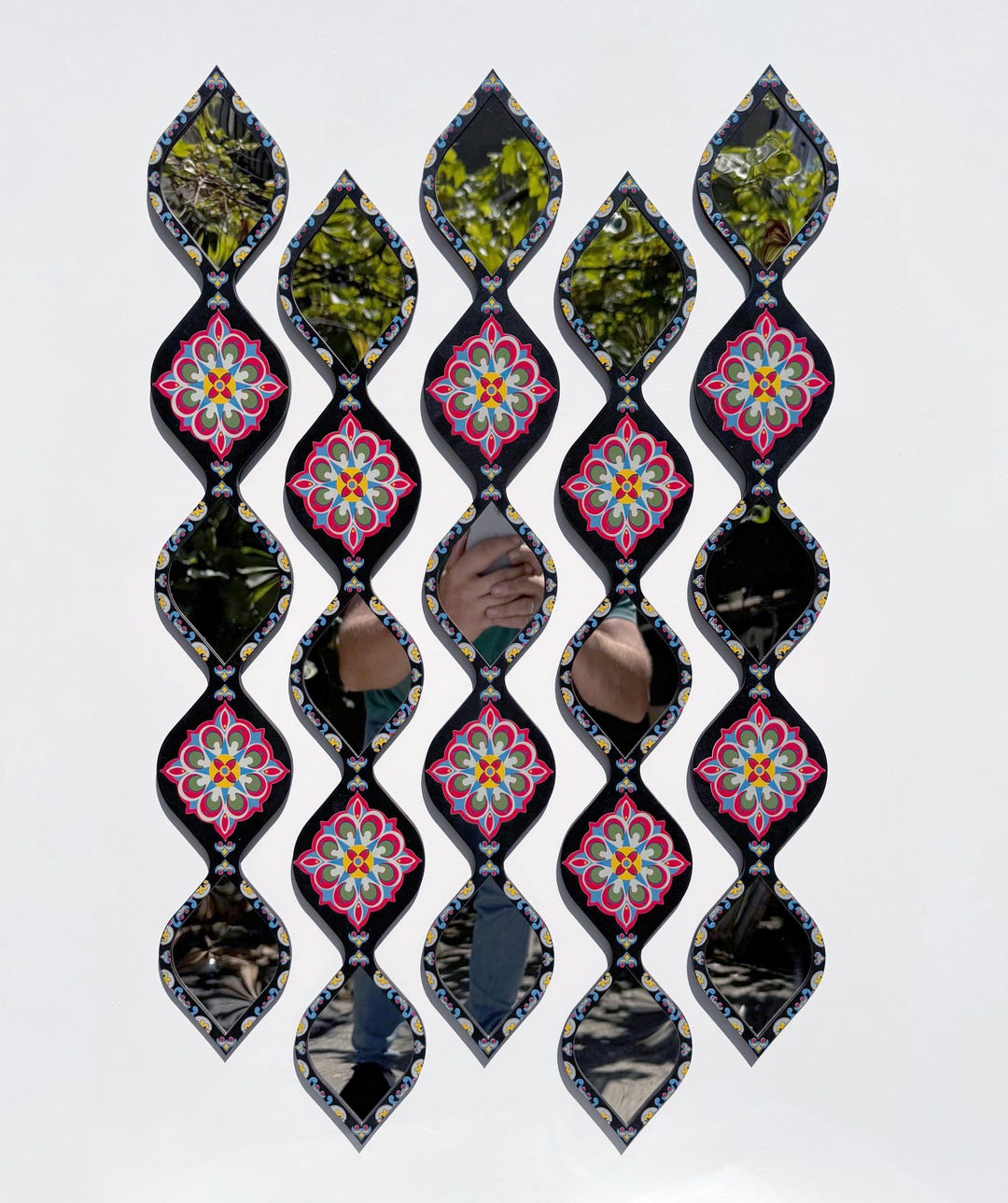 Water Drop Decorative Mirrors – Colorful Printed Ottoman-style Wall Art ...