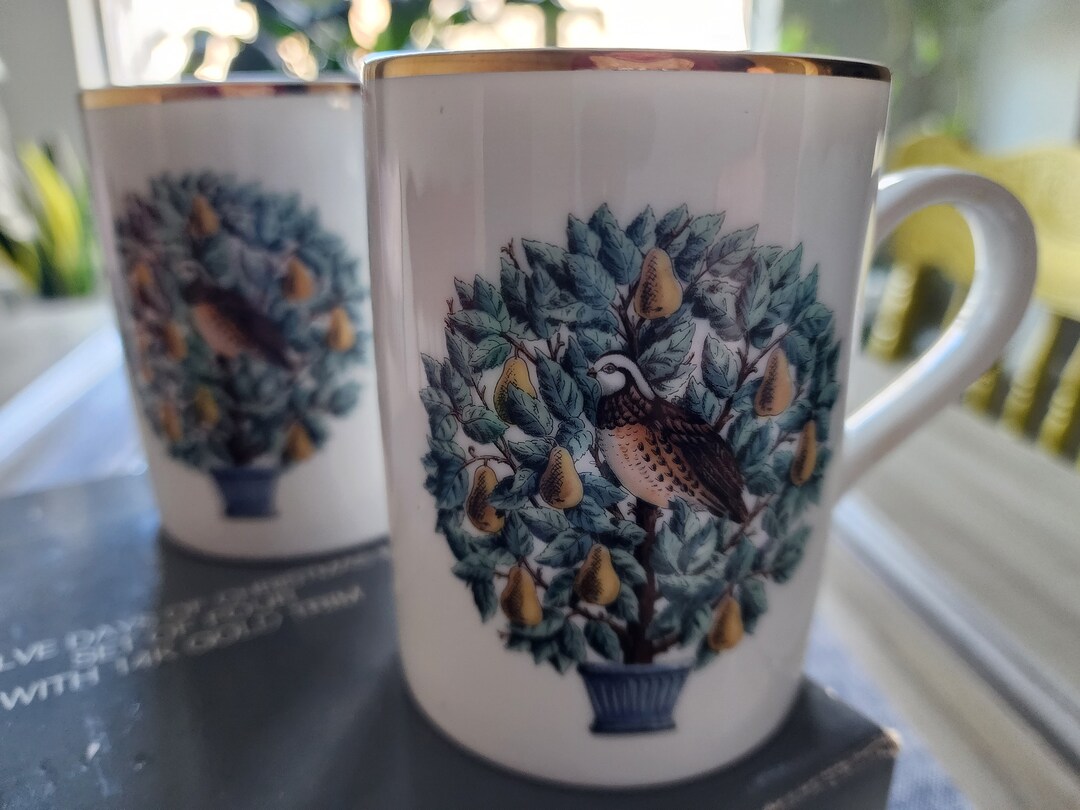 Vintage Avon 12 Days of Christmas Mugs - Etsy