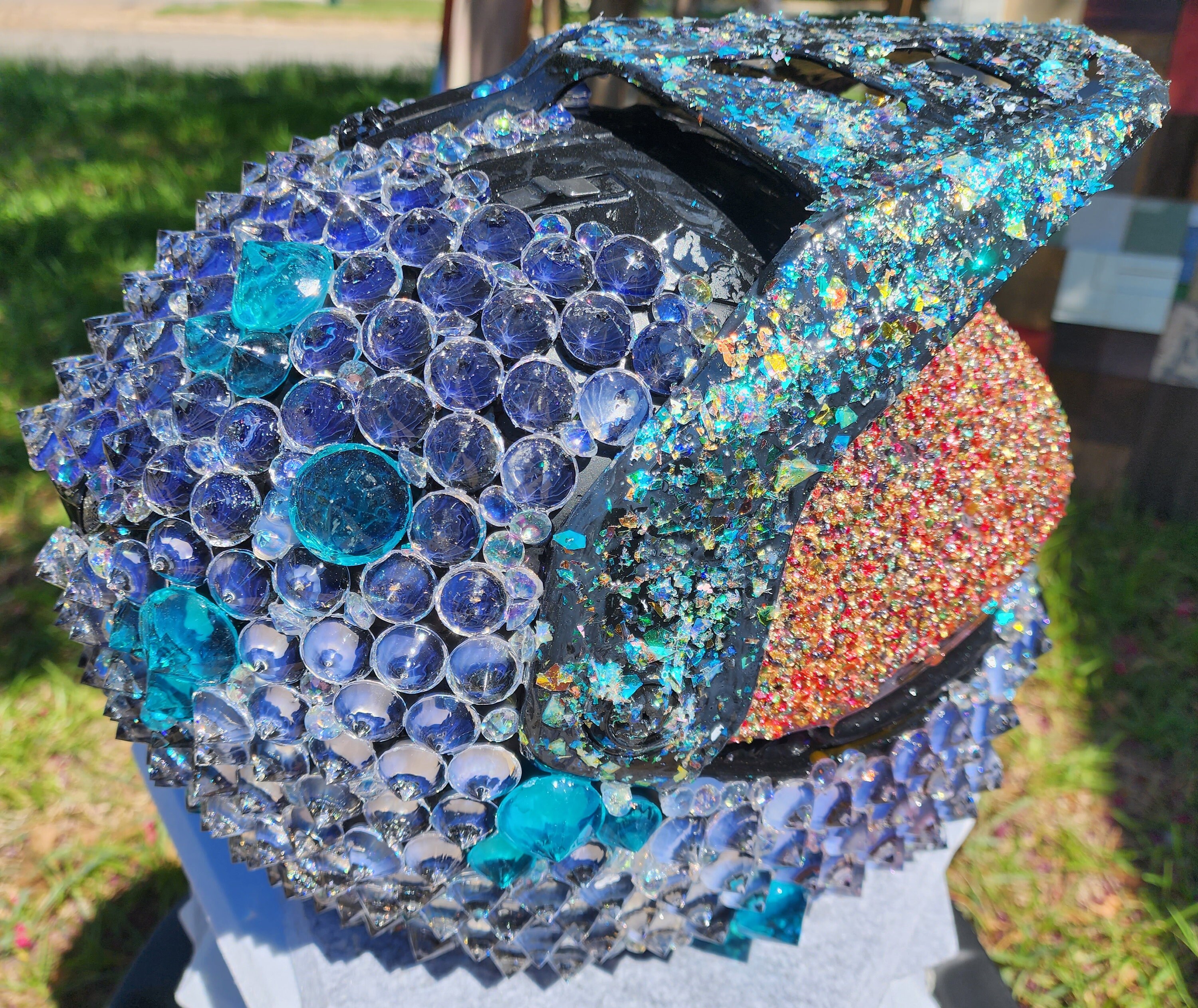 Avant-garde One-of-a-kind Motorcycle Helmet - Etsy