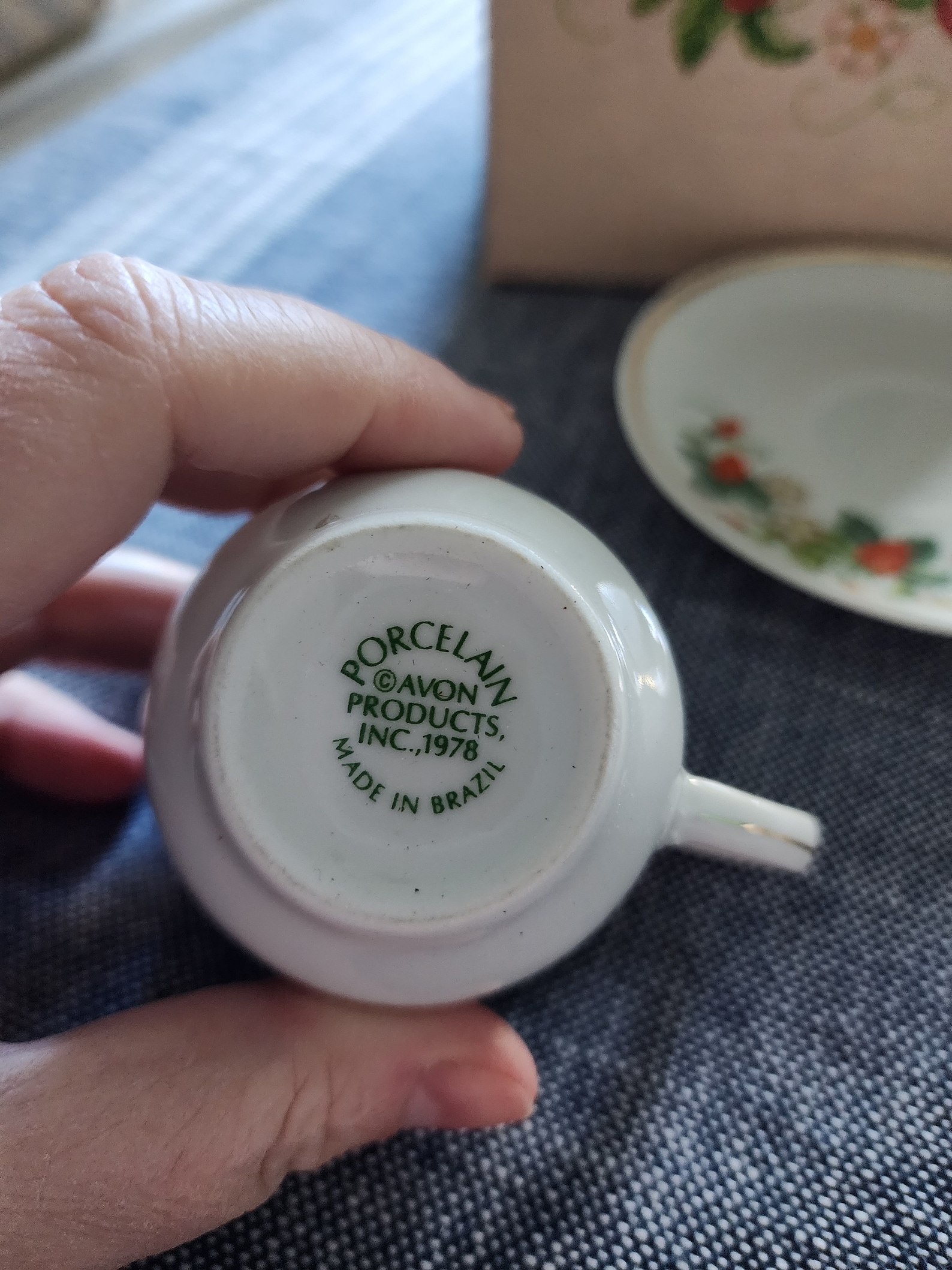 Vintage Avon Strawberry Teacup & Saucer Candle - Etsy