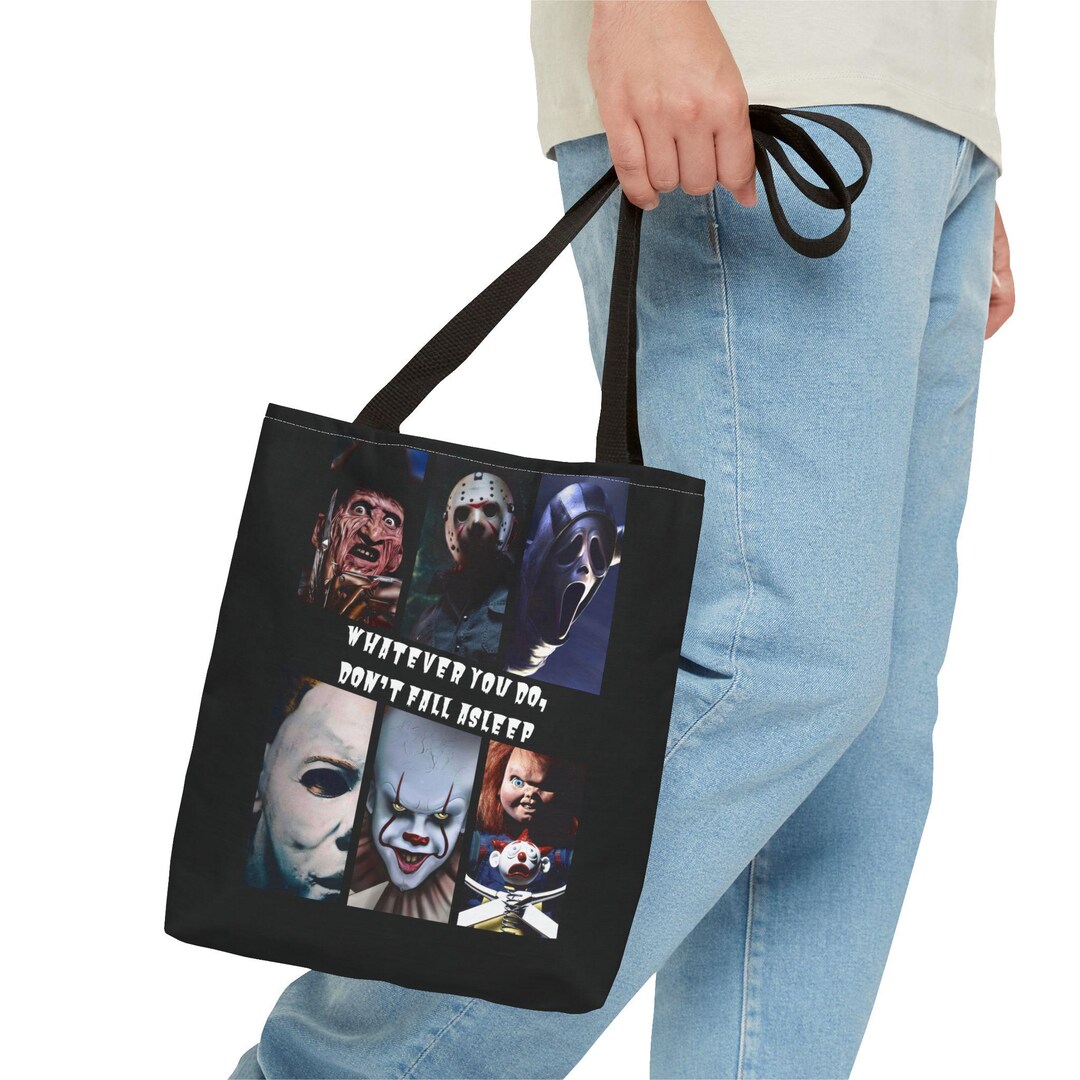 Horror Movie Tote Bag: "don't Fall Asleep" - Spooky Halloween Bag - Etsy