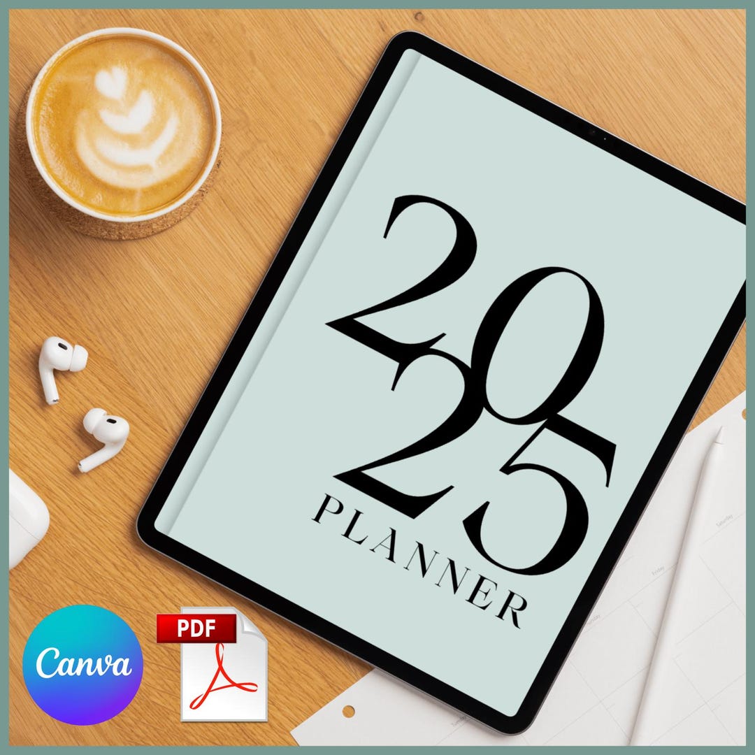 2025 Minimalist Digital Planner: iPad & Tablet Compatible (hyperlinked ...