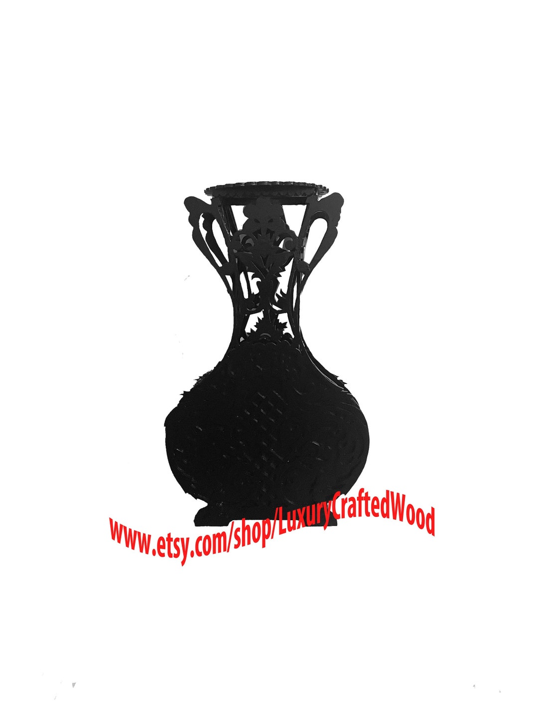 Handmade Wooden Gothic Vase gothic Birds Home and Office Interior ...