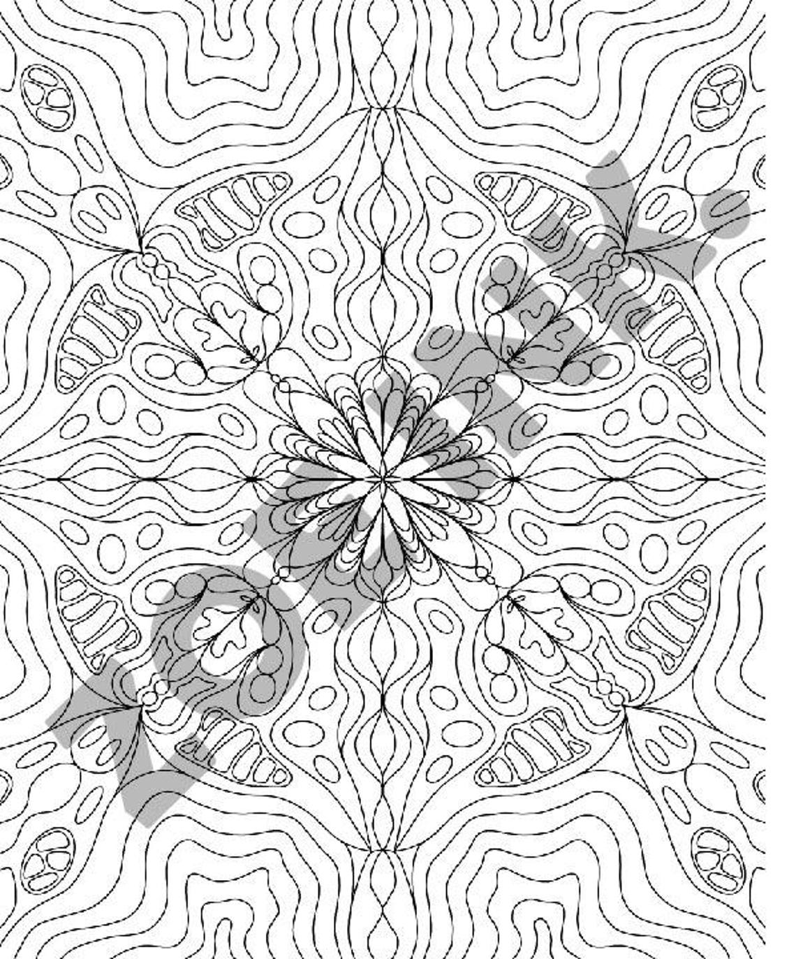 Printable Coloring Pages, Relaxing Designs (digital Download) - Etsy