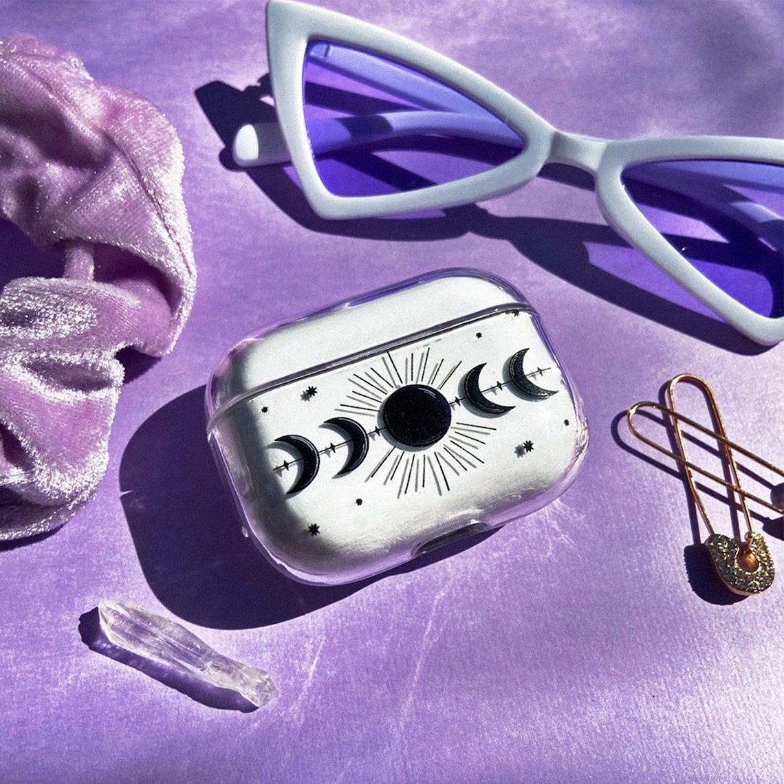 Moon Airpod Case Cute Moon Phases AirPods Pro Case Durable | Etsy