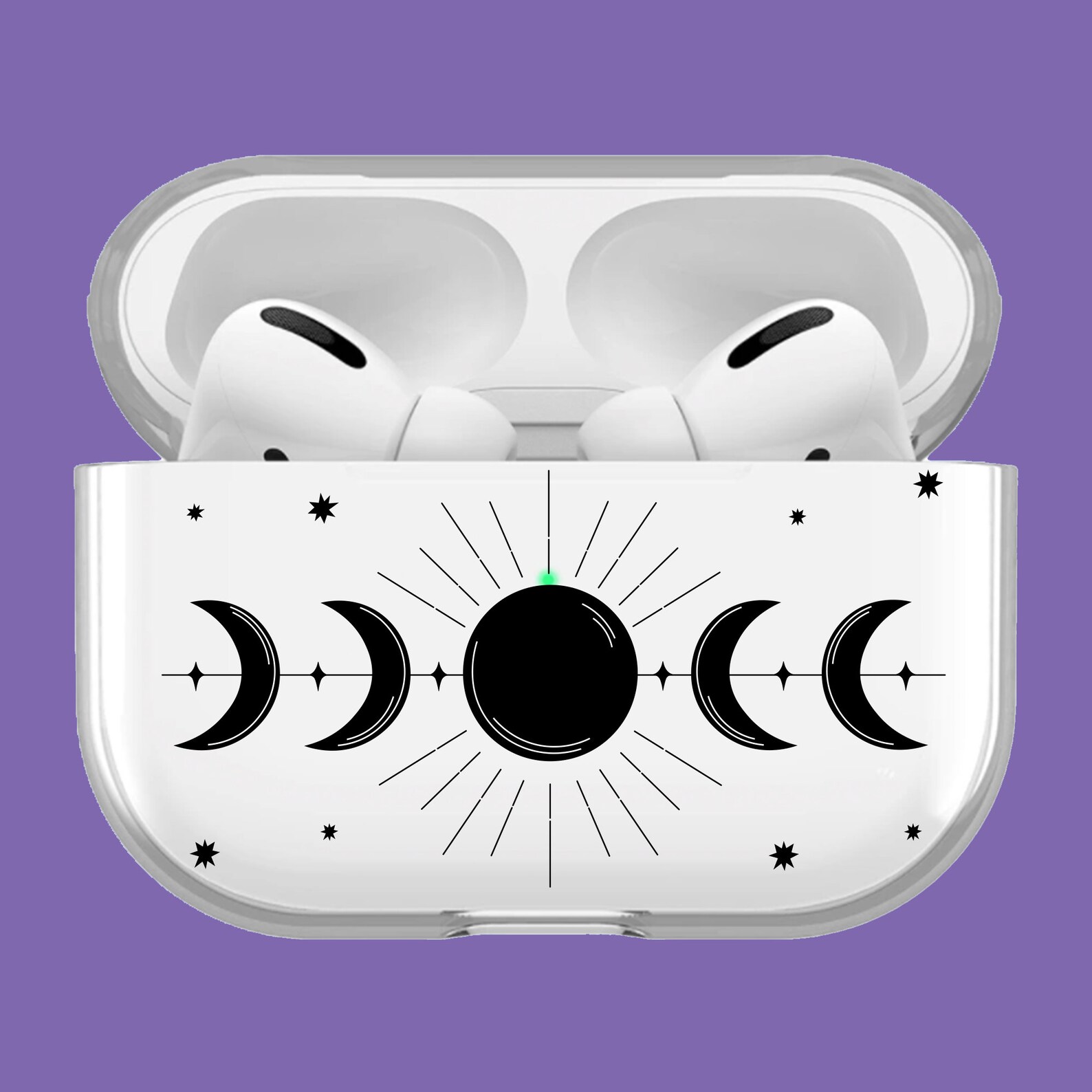 Moon Airpod Case Cute Moon Phases airpods Pro Case Durable | Etsy