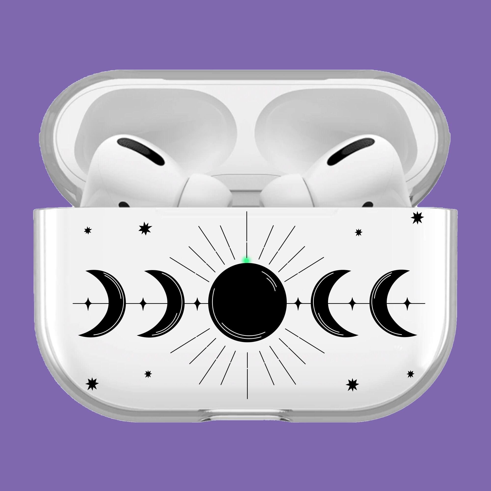 Moon Airpod Case Cute Moon Phases airpods Pro Case Durable - Etsy